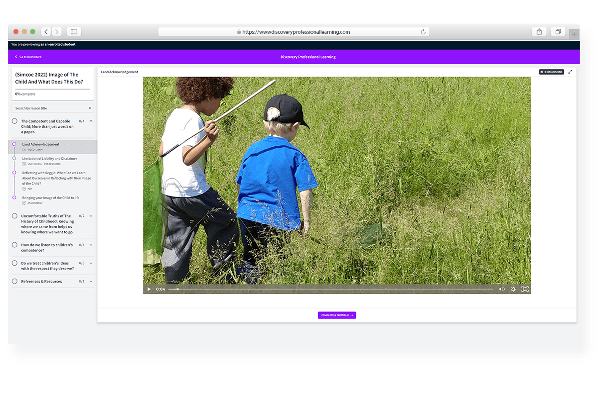 Self-Paced Online Courses | Discovery Professional Learning